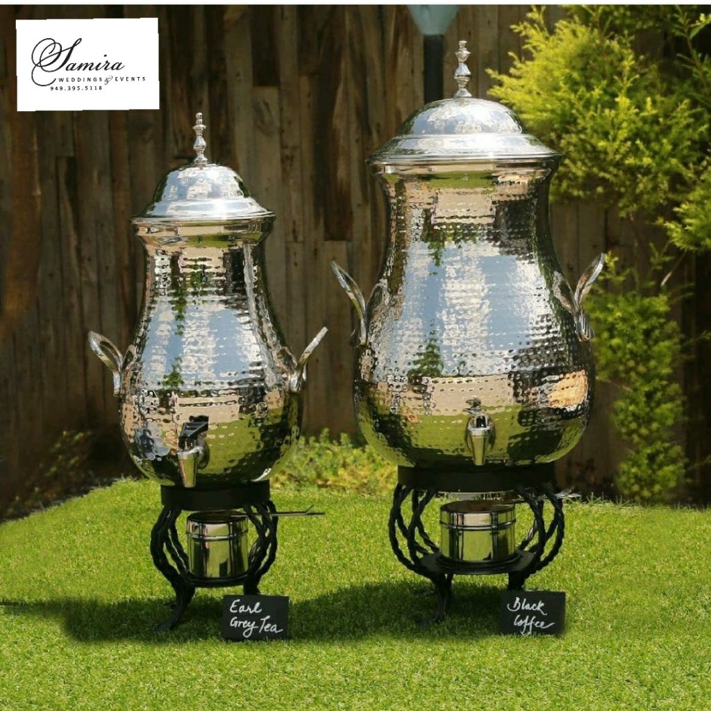 Silver Tea & Coffee Urns – 50 Cup – Samira Weddings & Events